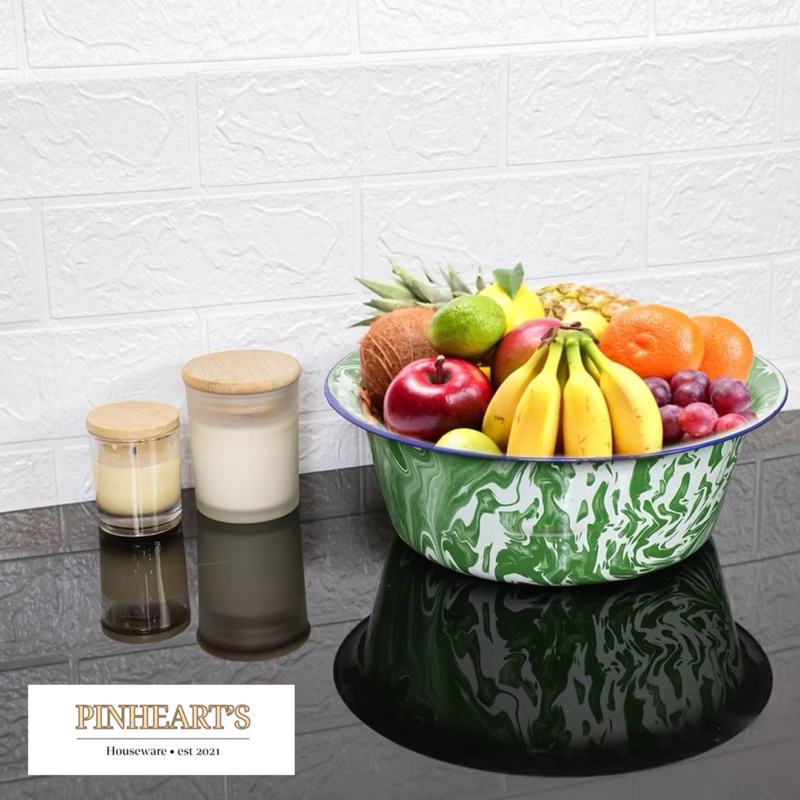 Jual BASKOM ENAMEL MANGKUK BAKSO JADUL KOBOKAN BLIRIK KALENG SENG LURIK ...