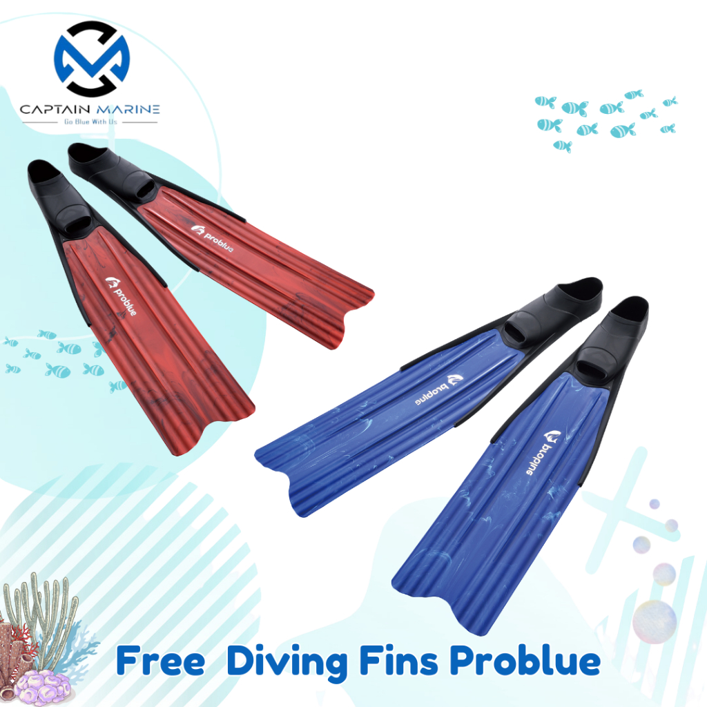 Jual Alat Selam Kaki Katak Free Diving Long Fins Problue | Shopee Indonesia