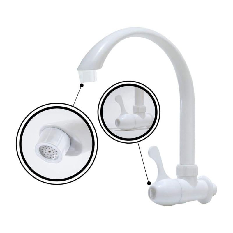 Jual Kran angsa pvc Keran angsa cuci piring Kran air 1/2inc Keran angsa ...