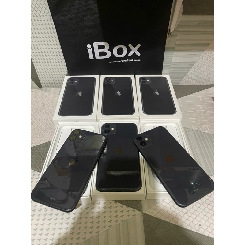 Jual iphone 11 64 ibox second black | Shopee Indonesia