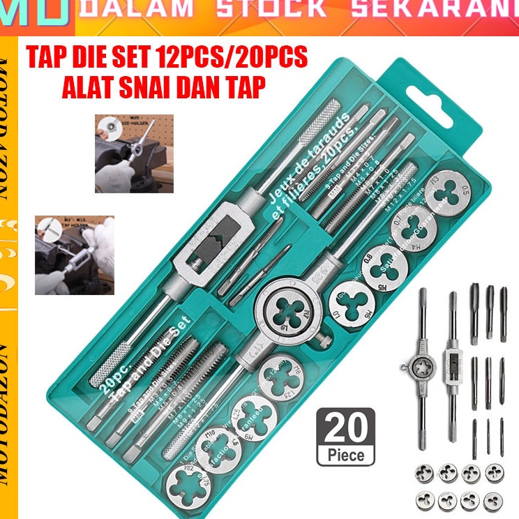Jual Lebih Kekinian Stok SiapTap Die Set 12 2 pcs Alat Snai dan Tap ...