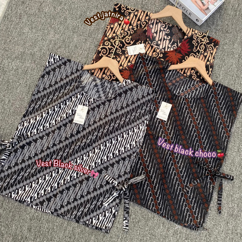 Jual VEST BATIK KERJA NGANTOR KULIAH // ROMPI BATIK JAWA MODERN ...