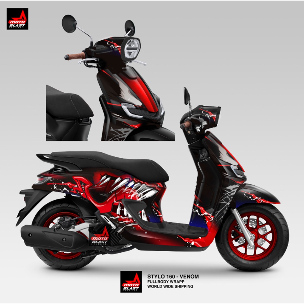 Jual Decal Sticker Honda Stylo 160 Livery Penom Full Body Motoblast ...