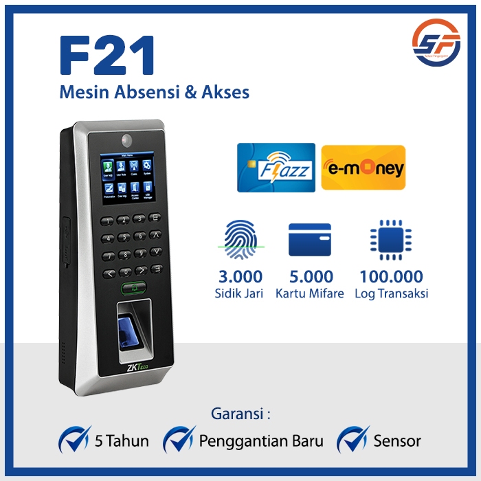 Jual Mesin Absensi Fingerprint Akses Kontrol RFID Mifare 13.56 Mhz ...