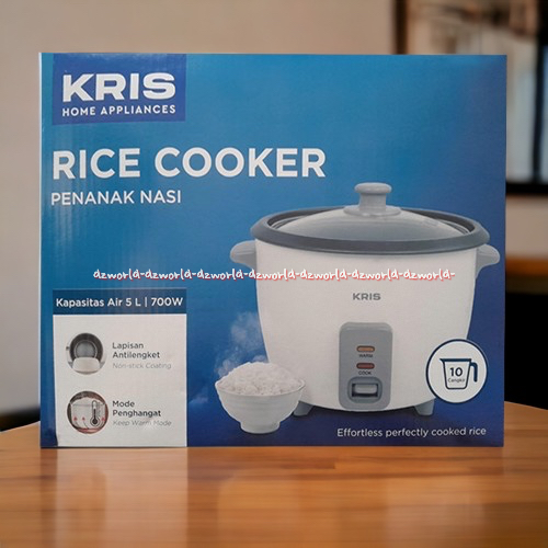 Jual Kris Rice Cooker 5L Penanak Nasi Kapasitas Putih Magic Com Tutup ...
