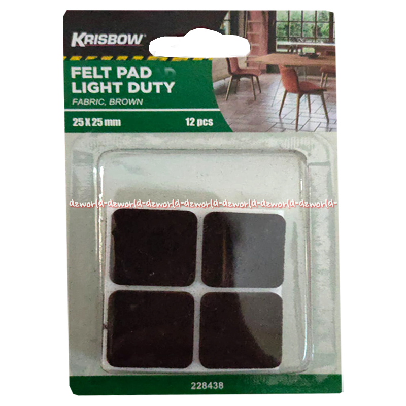 Jual Krisbow Felt Pads Light Duty 25mm x 25mm isi 12pcs Busa Foam ...