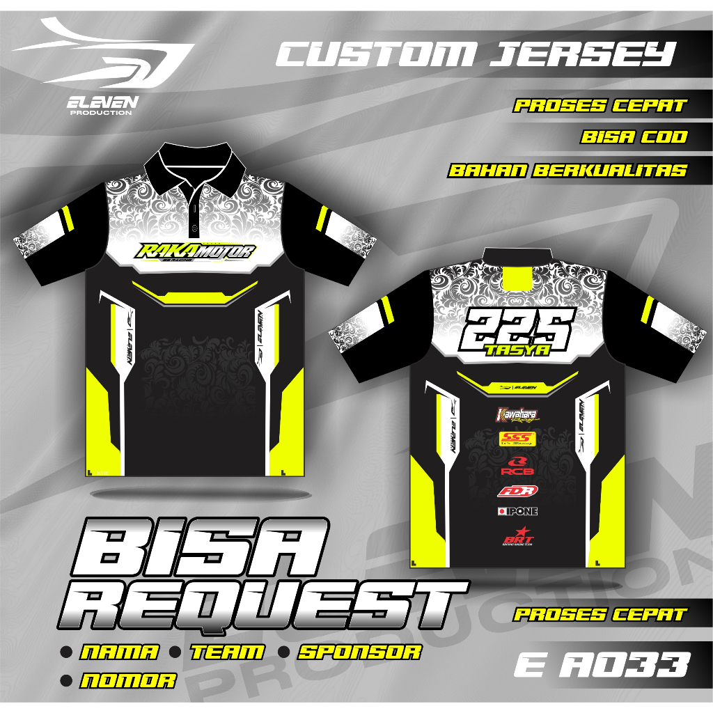 Jual JERSEY RACING kaos baju jersey custom racing full printing jersey ...