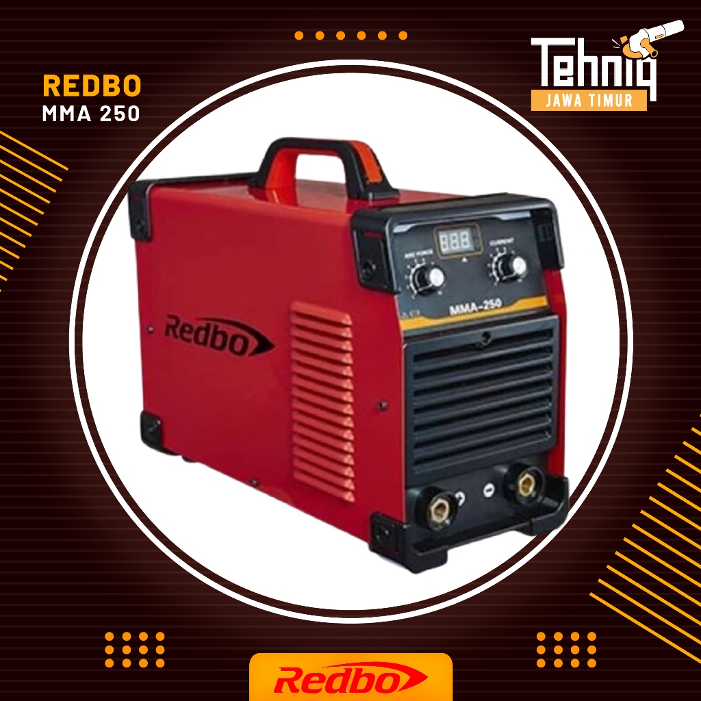 Jual Mesin Las Listrik/ Trafo las REDBO MMA 250A 3 Phase Inverter welding | Shopee Indonesia