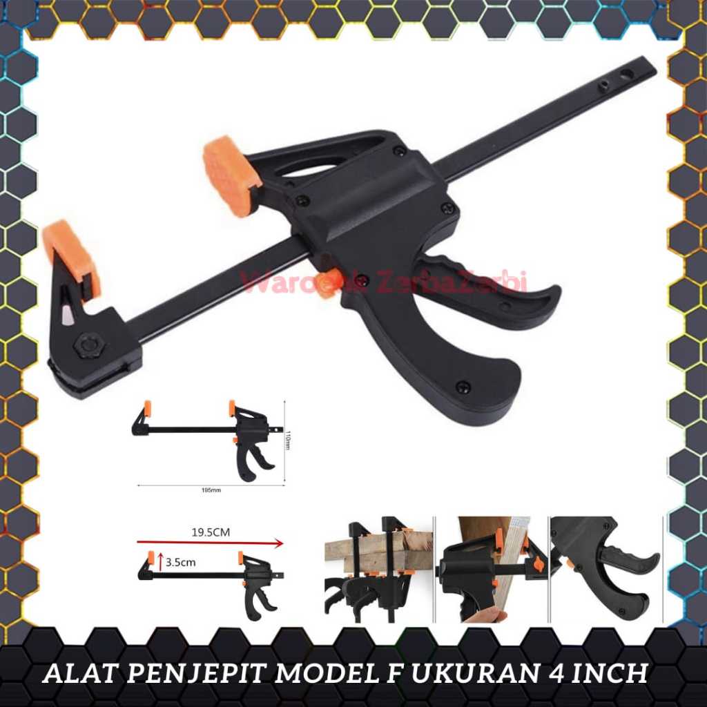 Jual ALAT ADJUSTABLE WOOD SPRING CLAMP KLEM PEGAS KLIP TANG NYLON ABS ...