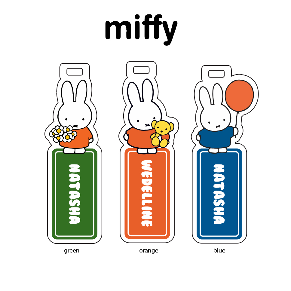 Jual Bagtag Miffy Gantungan Tas Custom Nama Tag Koper | Shopee Indonesia