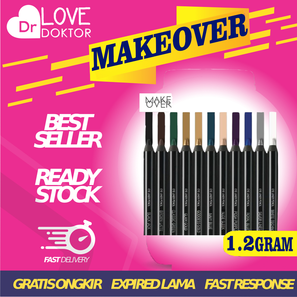 Jual MAKE OVER MAKEOVER EYE LINER PENCIL PENSIL ALIS EYELINER TAHAN ...