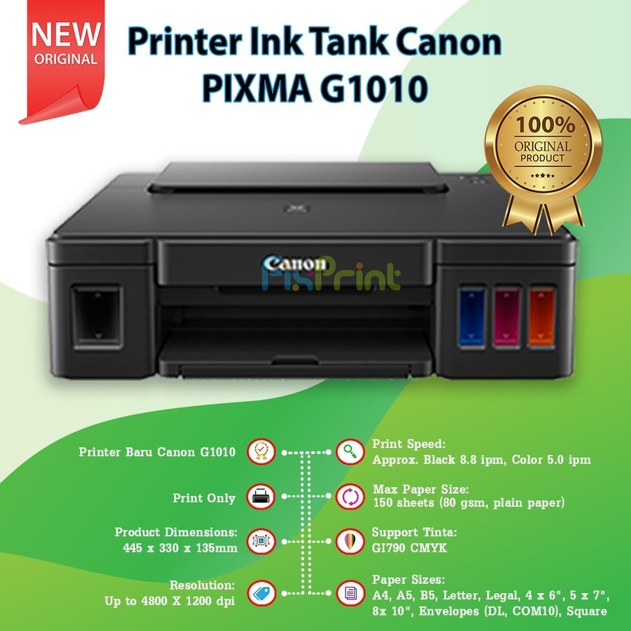 Jual PROMO CANON PRINTER G1010 / PRINTER CANON PIXMA G1010/ PRINT ONLY ...