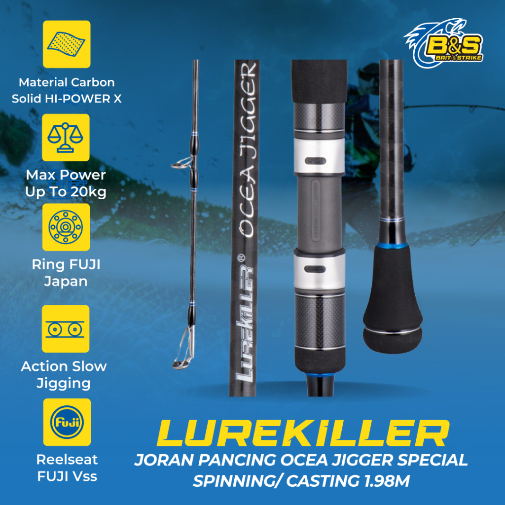 Jual Lurekiller Ocea Jigger Joran Pancing jigging spesial bahan Hi ...