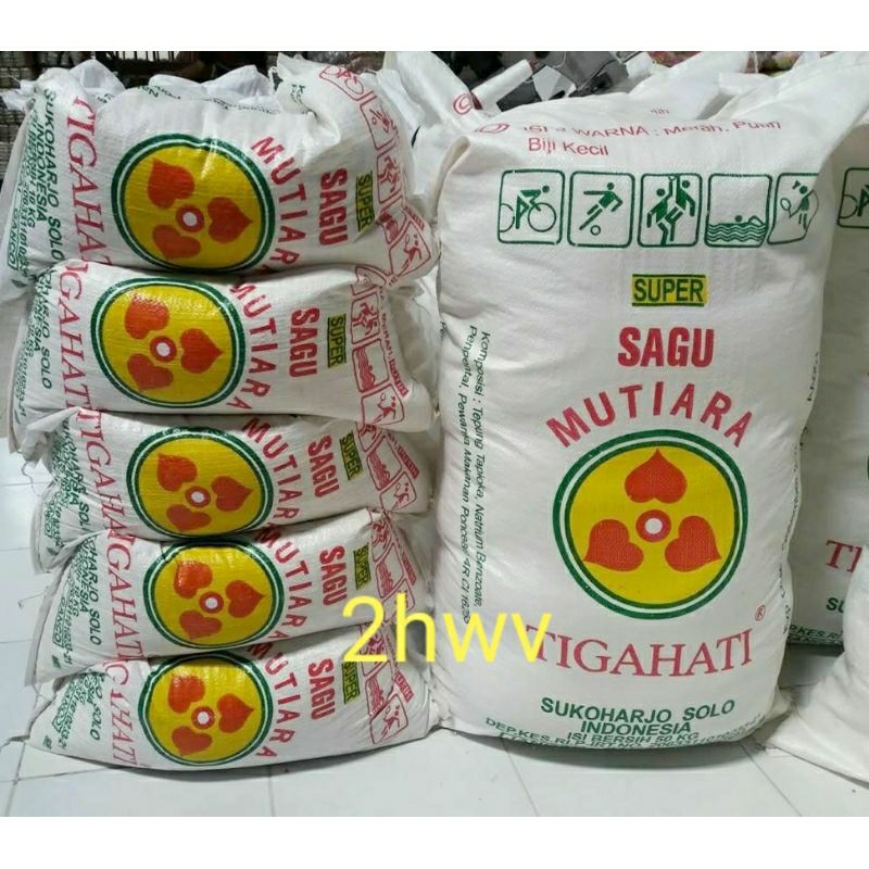 Jual SAGU MUTIARA 10KG(TIGA HATI) | Shopee Indonesia