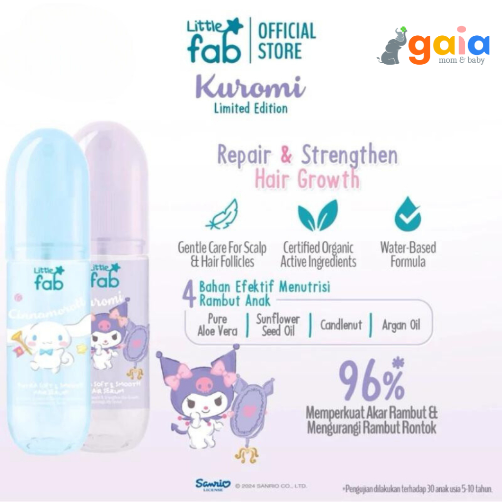 Jual Little Fab Hair Serum | Vitamin Rambut Anak | Shopee Indonesia