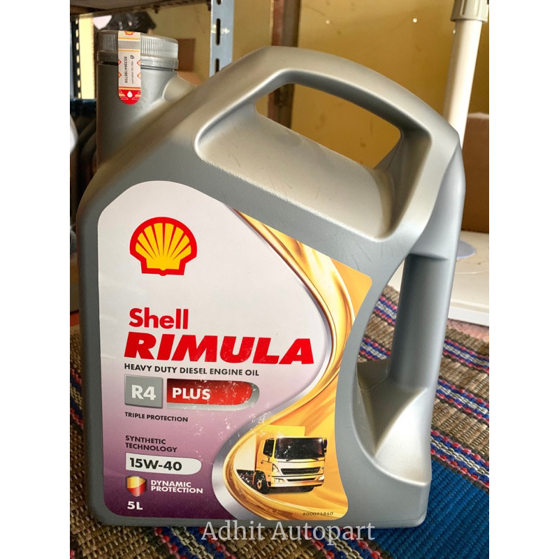 Jual Oli Mesin Shell Rimula R4 PLUS SAE 15W-40 5L Original 100% ...