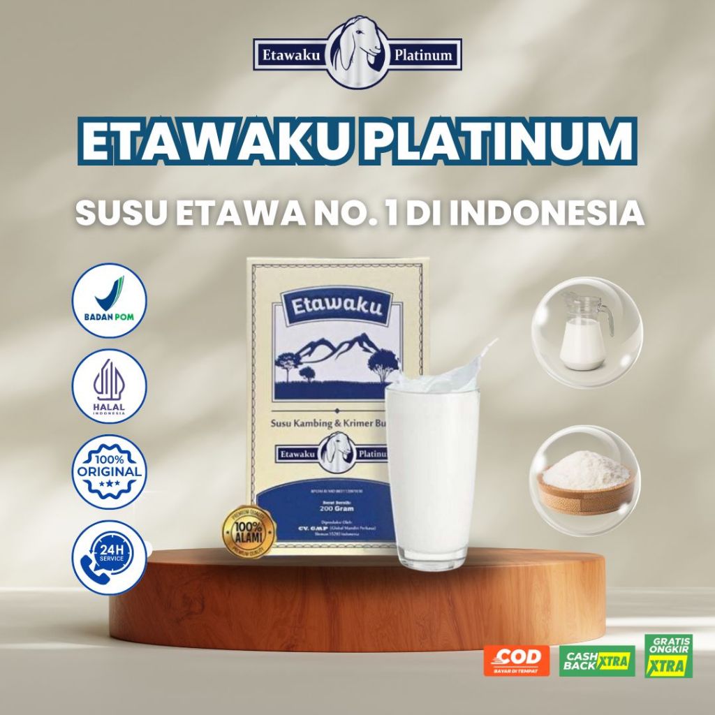 Jual Etawaku Platinum Susu Etawa Original No.1 di Indonesia Paket 1 Box ...