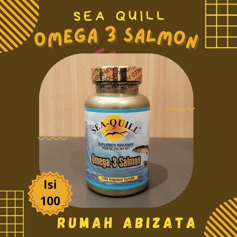 Jual SEA QUILL OMEGA 3 SALMON - 100 Softgel | Shopee Indonesia