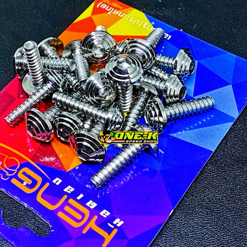 Jual HARGA SATUAN PROBOLT BAUT BODY YAMAHA SPIRAL PIRAMID CEMBUNG Stainless Heng Thailand ...