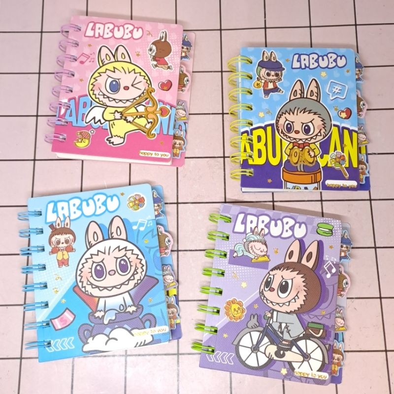 Jual Buku Notebook Notes Mini Memo Agenda Diary Spiral+ Pembatas A7 ...