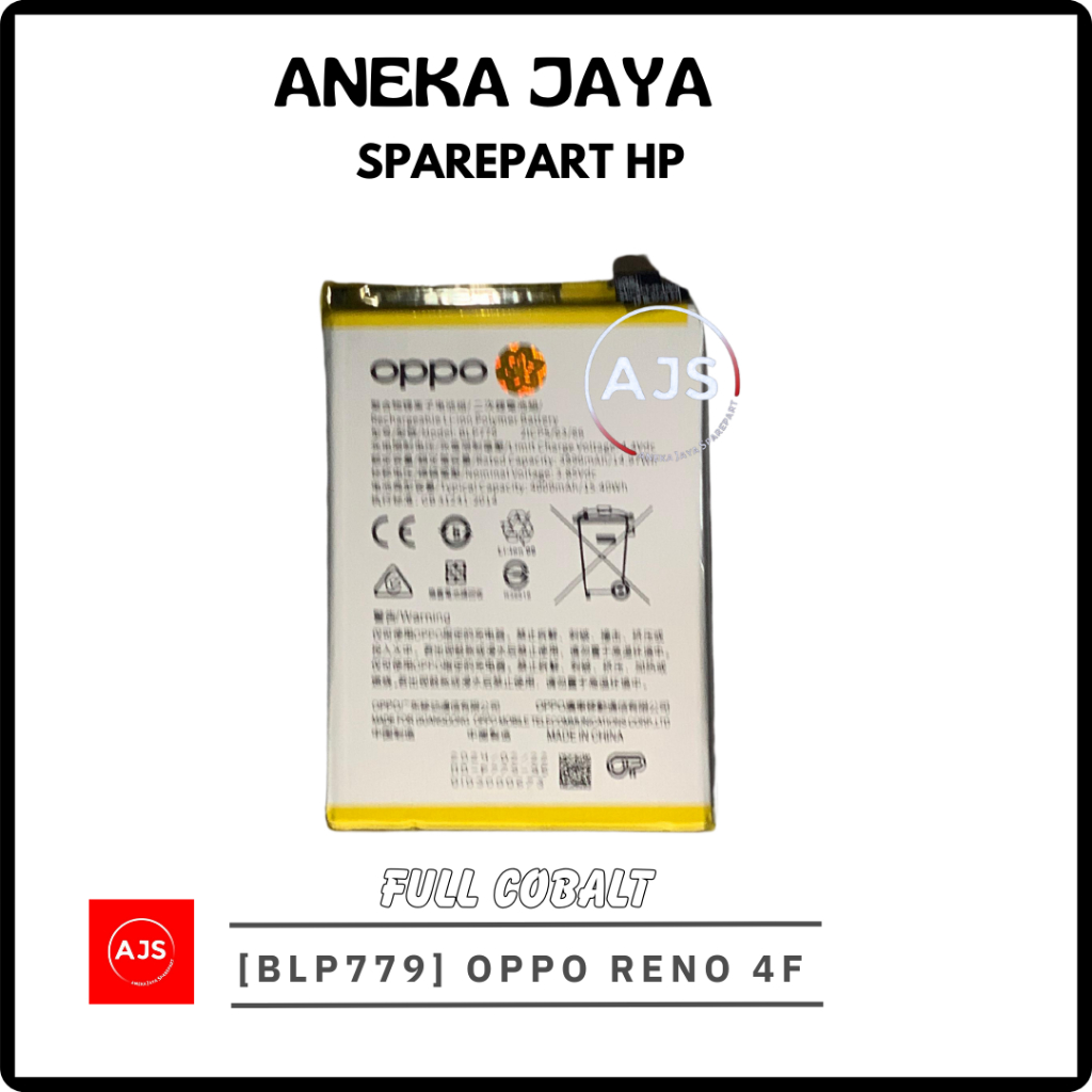 Jual BATTERY OPPO RENO 4F / BLP779 (FULL COBALT) | Shopee Indonesia