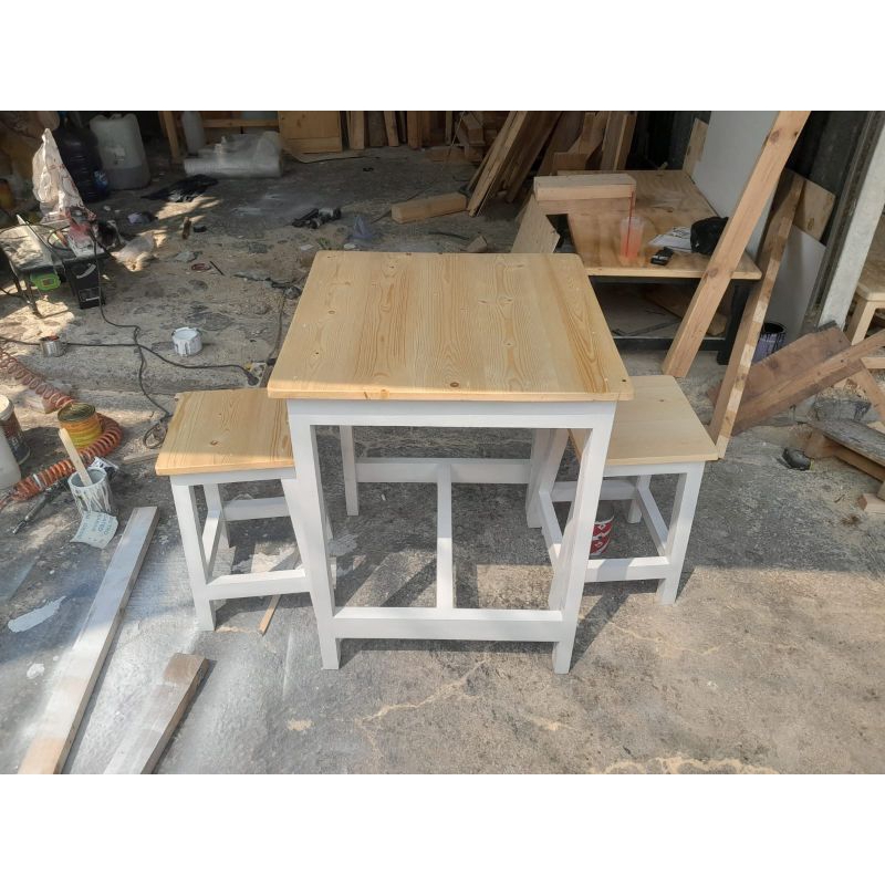 Jual meja cafe meja makan meja kayu jati belanda | Shopee Indonesia