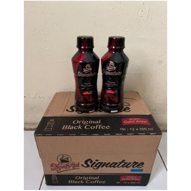 Jual Kopi Signature Kapal Api Siap Minum 1 Dus isi 12 Botol @200 ML ...