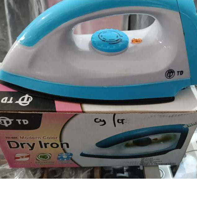 Jual Setrika TD 666 Modern Color Dry Iron Original | Shopee Indonesia