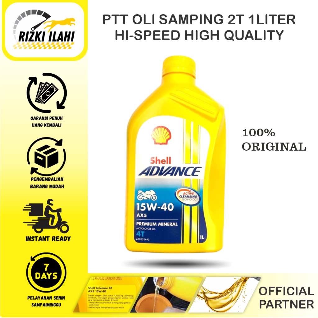 Jual Oli Shell Advance AX5 15w40 motor sport 1 liter | Shopee Indonesia