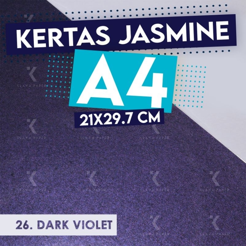 Jual Kertas Jasmine A4 DARK VIOLET 220 gsm Paper Flower Undangan KLAVA ...