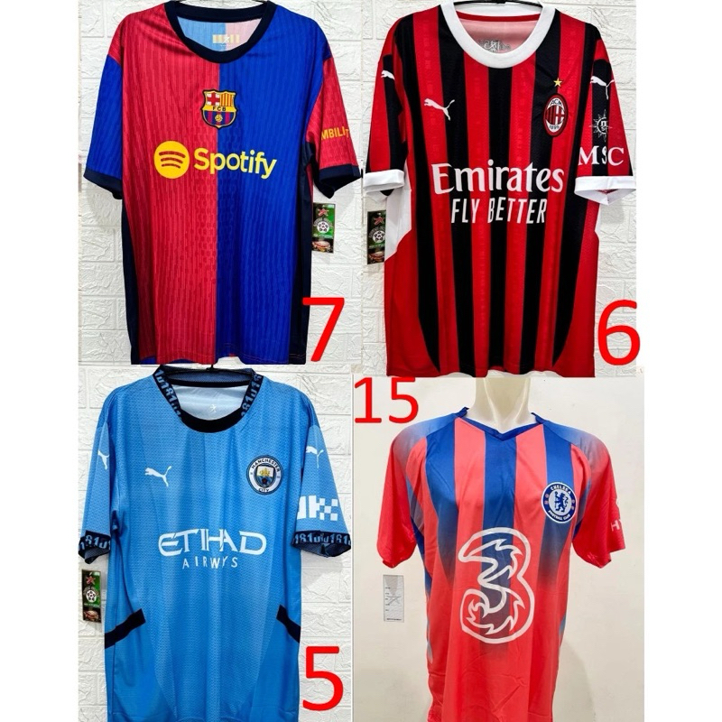 Jual JERSEY BOLA CLUB EROPA PRINTING 2024 GRADE LOKAL TERBARU | Shopee ...