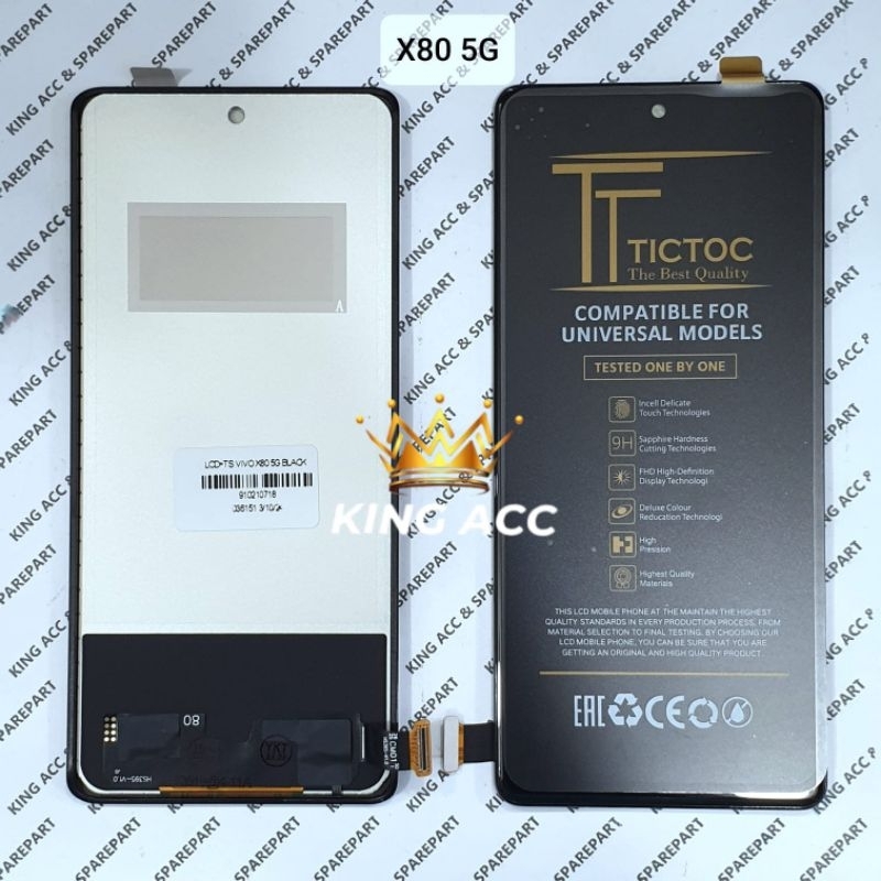 Jual LCD TOUCHSCREEN VIVO X80 5G BLACK | Shopee Indonesia