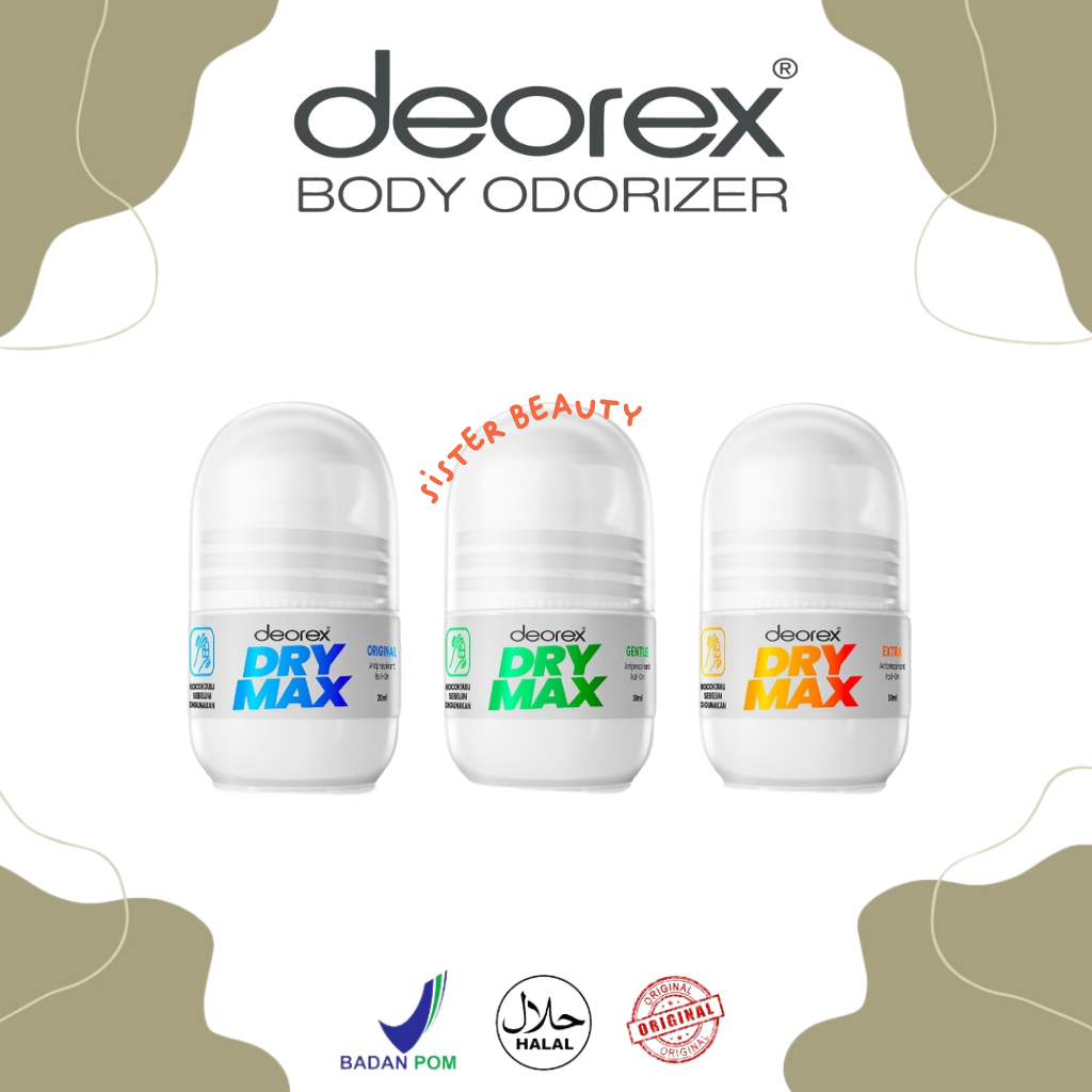 Jual SisterBeauty - Deorex DryMax Orginal/Gentle/Extra/Clinical AntiPerspirant Deodorant Roll on ...