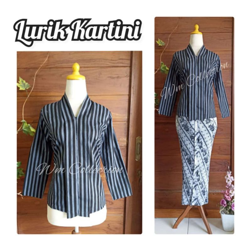 Jual WM>> Set Kebaya Lurik Floy Kartini Kebaya Preweding & Rok Plisket Tradisional Bahan Tidak ...