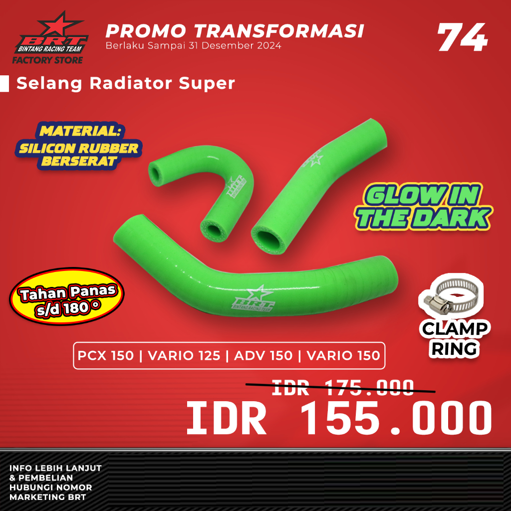 Jual SELANG RADIATOR SUPER BRT PCX150/ADV 150/VARIO 125/VARIO 150 | Shopee Indonesia
