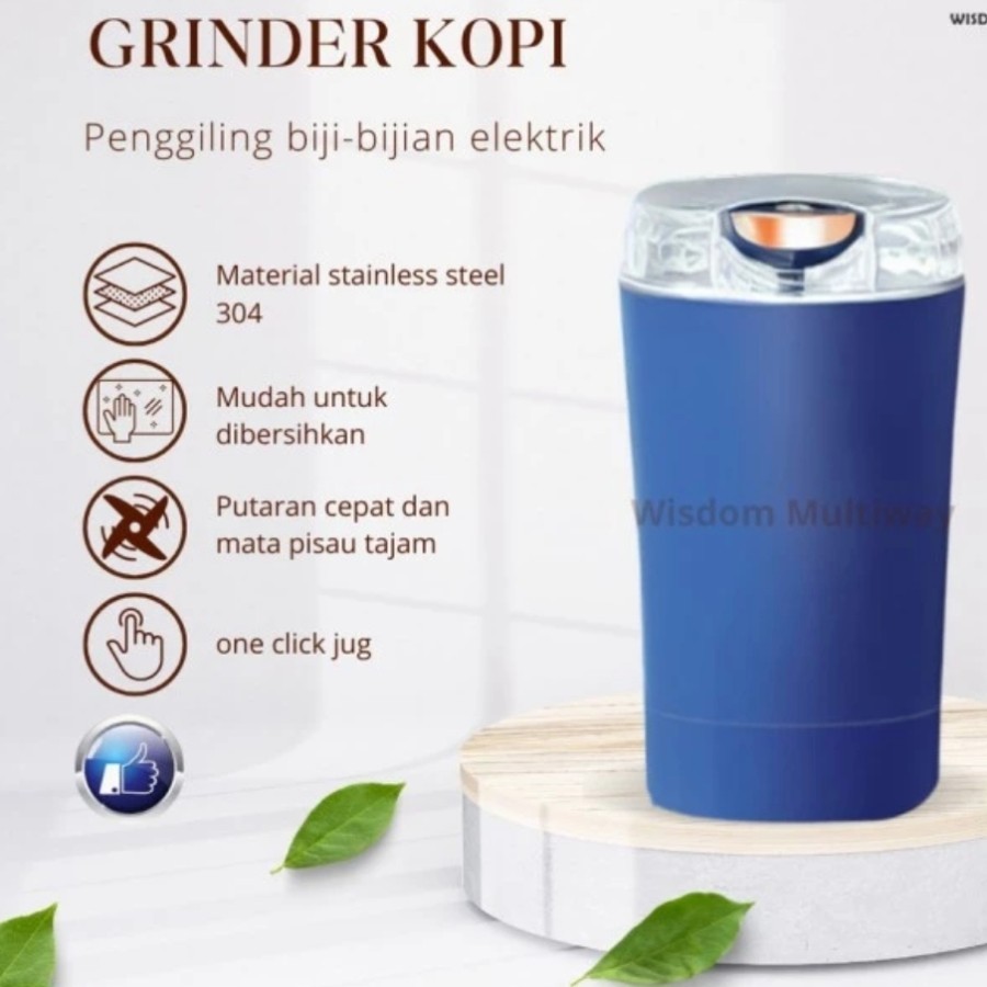 Jual Electric Coffee Grinder Portable Penggiling Kopi Blender Biji ...