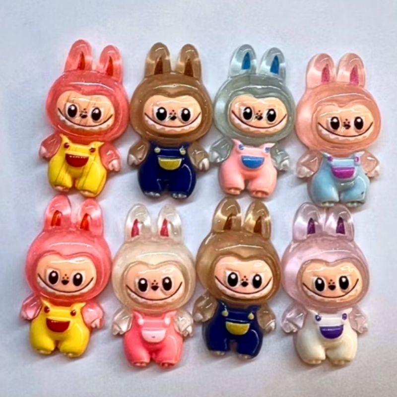 Jual 5PCS CLAY LABUBU GLOW IN THE DARK ADA LUBANG ATAS BAWAH l MANIK ...