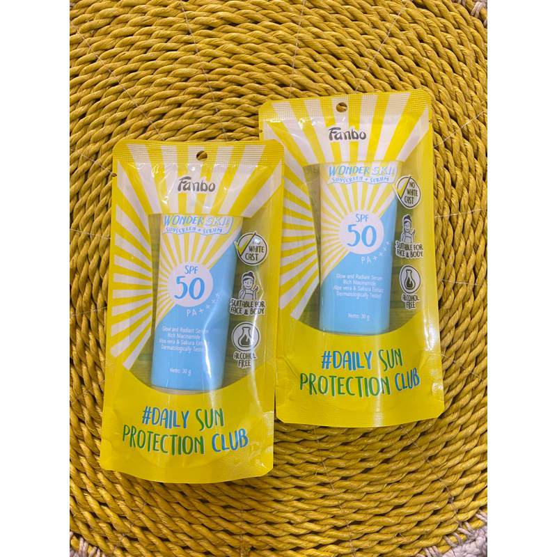 Jual FANBO WONDER SKIN SUNSCREEN & SERUM SPF 50PA++++ | Shopee Indonesia