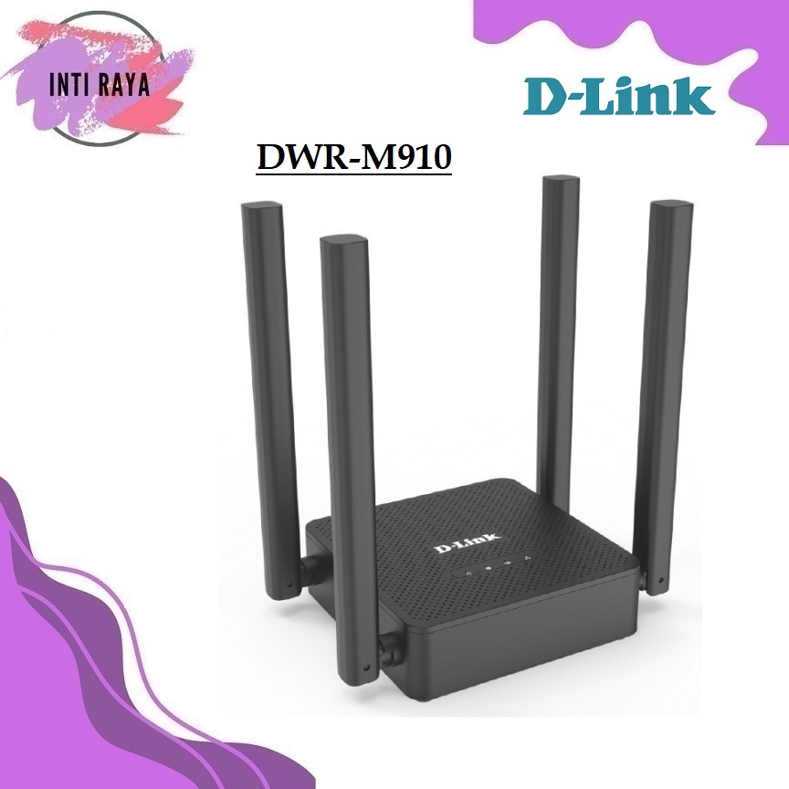 Jual D-Link DWR-M910 Wireless N300 4G LTE WAN Faillover Router simcard ...
