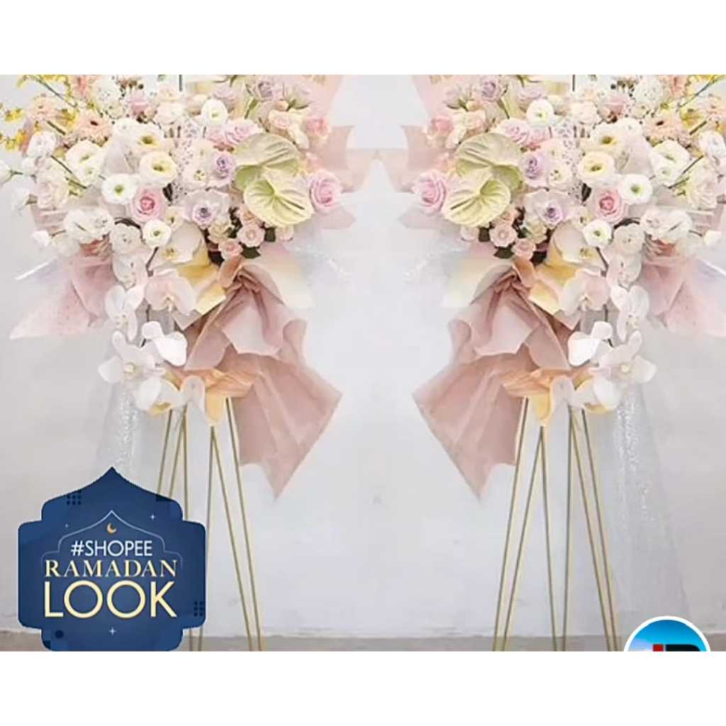 Jual standing flowers decorasion/standing besi/stand flower/tiang besi ...