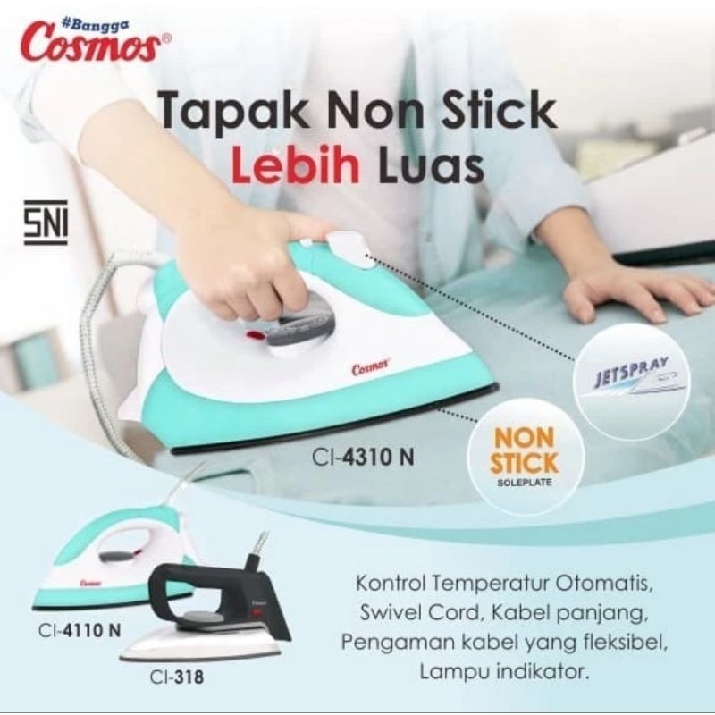 Jual COSMOS SETRIKA LISTRIK 400W CI-4110 | Shopee Indonesia