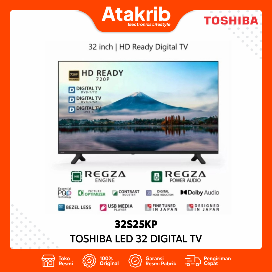 Jual TOSHIBA LED 32 32S25KP Digital TV | Shopee Indonesia