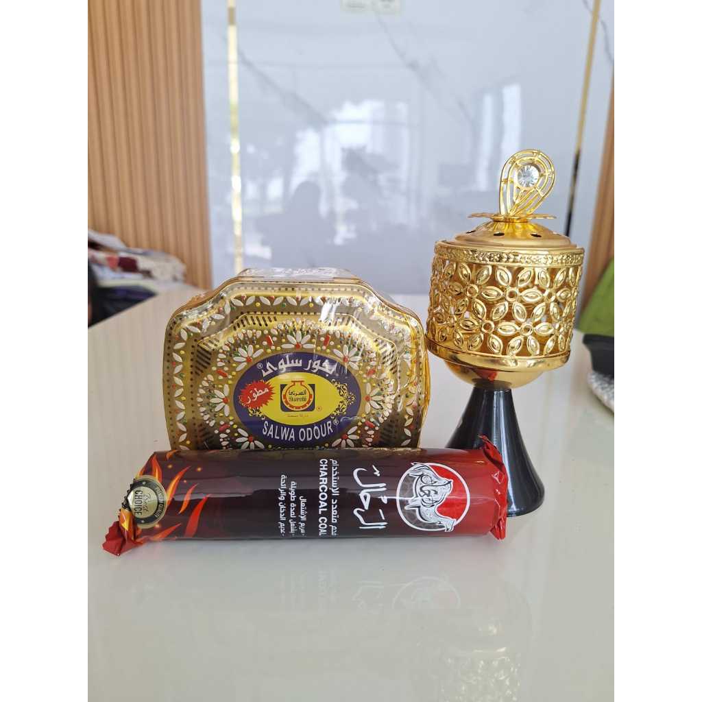 Jual Paket Lengkap Bakaran bukhur set (arang,prepan,bukhur salwa ...