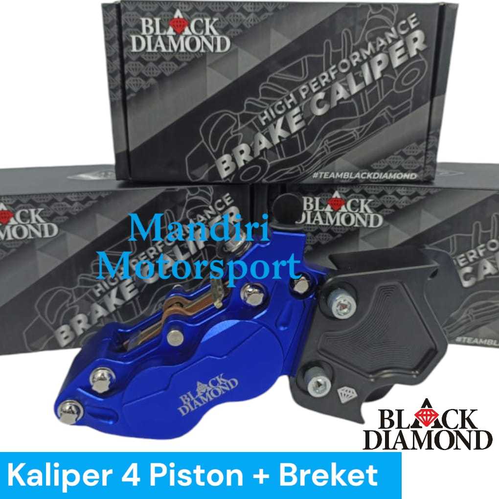 Jual Kaliper Cakram Depan 4 Piston Black Diamond + Breket Kaliper Nmax Neo S / Turbo / Nmax New ...