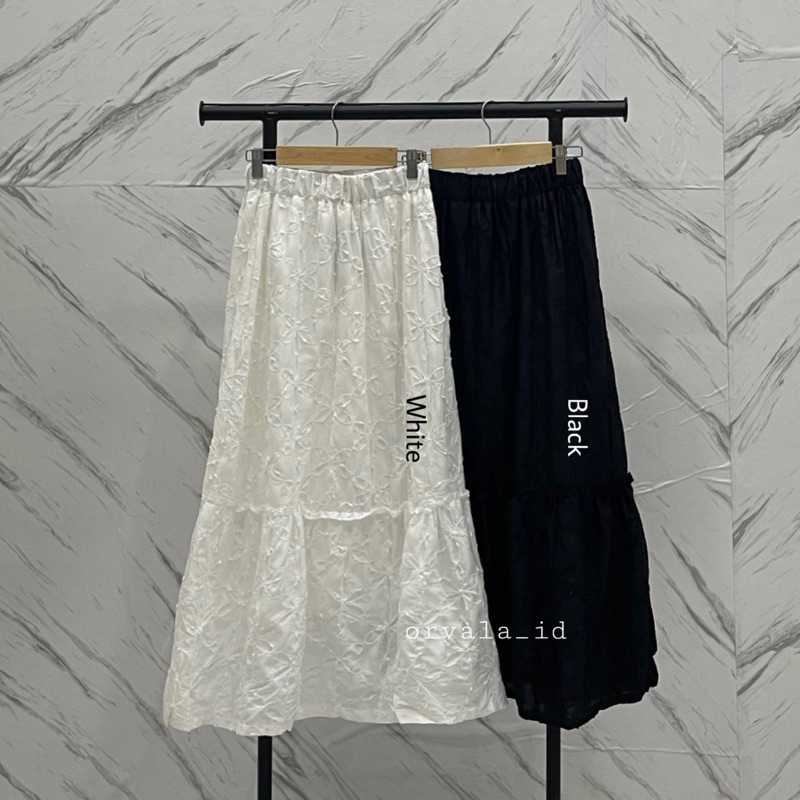 Jual Hirata Rok - Rok katun brokat - rok midi - rok furing | Shopee ...