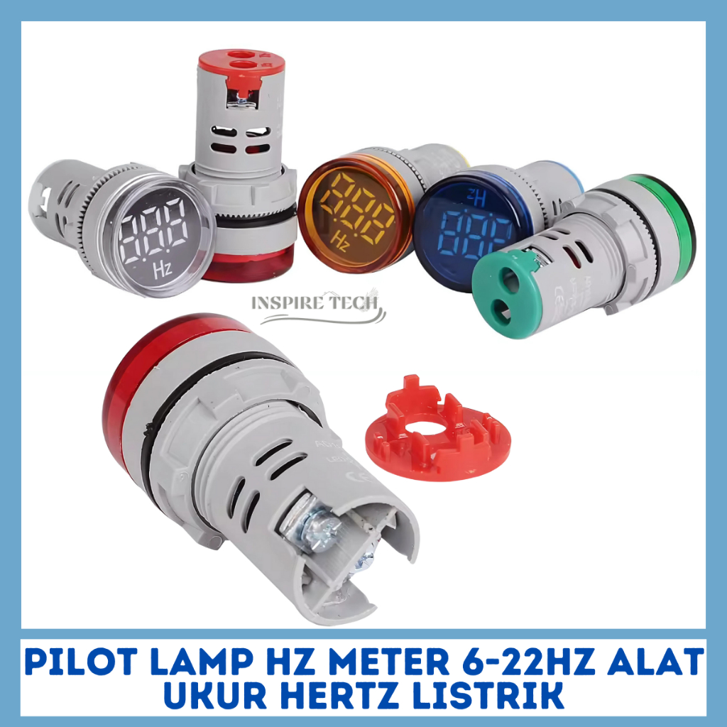 Jual Pilot LAMP digital voltmeter AD16-22HZ alat ukur Hertz listrik 20-75Hz Lampu indikator ...