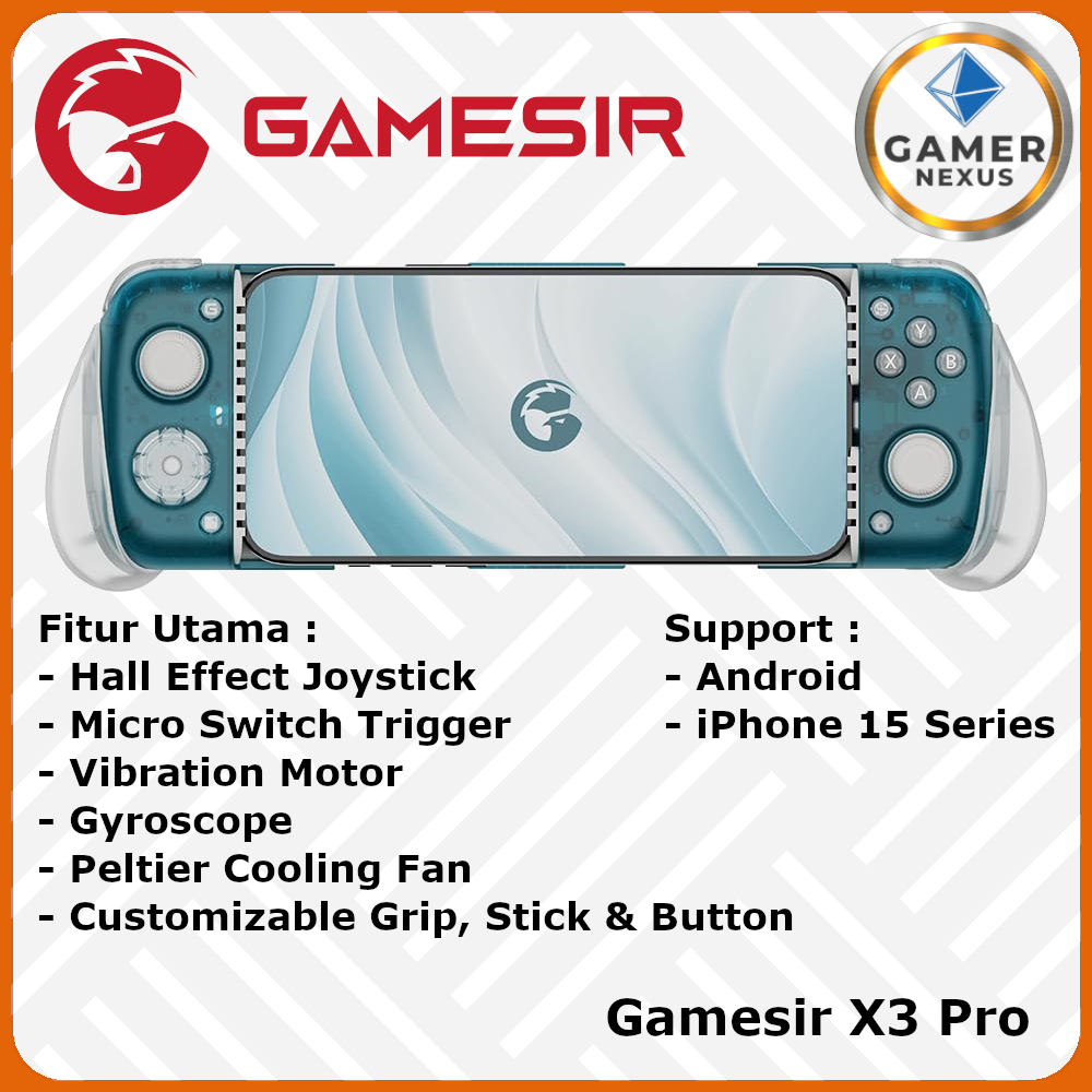 Jual Gamesir X3 Pro Type C Gamepad Mobile Controller Hall Effect ...