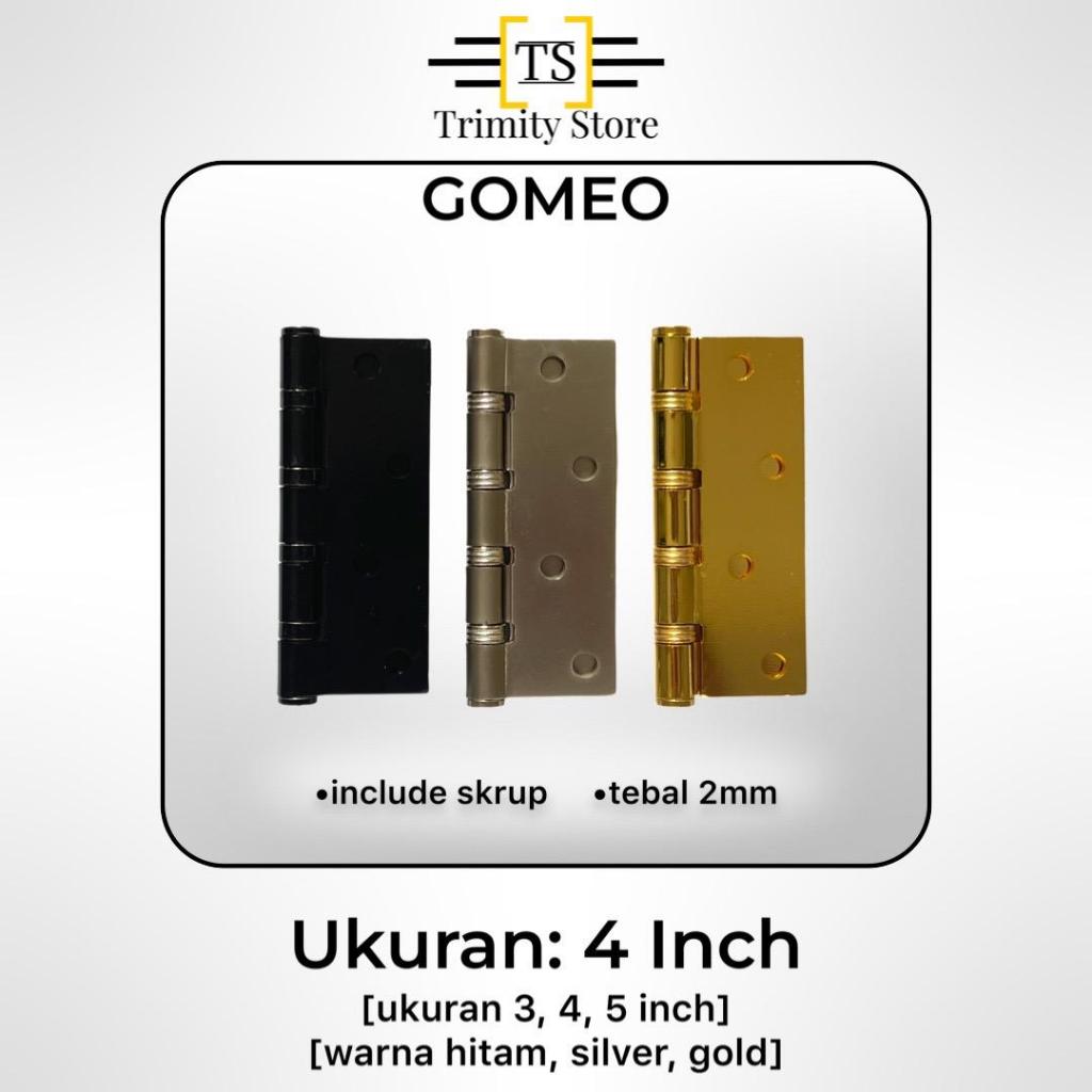 Jual GOMEO Engsel Pintu / Jendela Besi Tebal Ukuran 4 Inch Warna BL ...