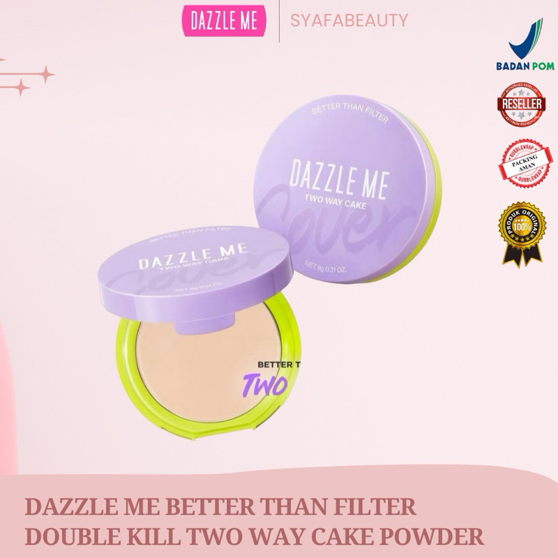 Jual DAZZLE ME Better Than Filter Double Kill Two Way Cake Powder ...