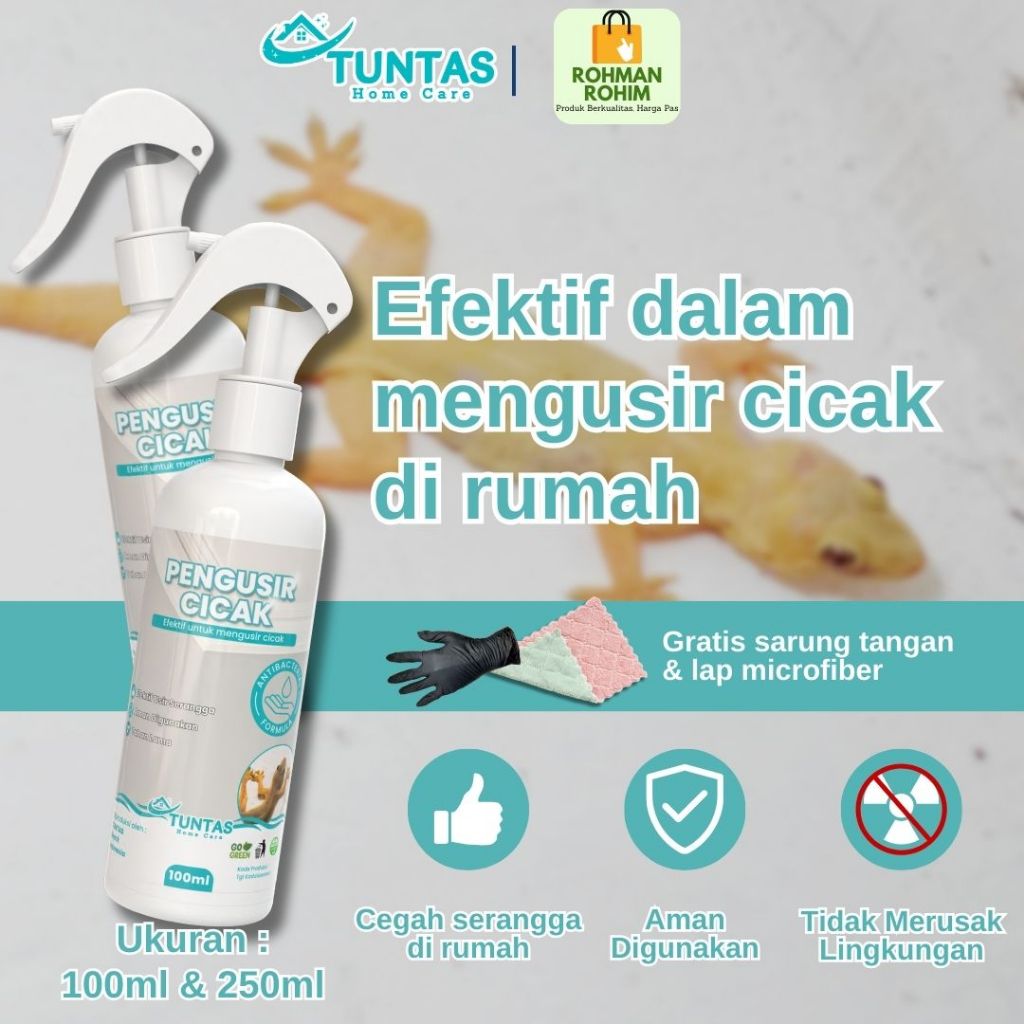 Jual TUNTAS Pembasmi Pengusir Penghilang Cicak Cecak Paling Ampuh Dalam ...